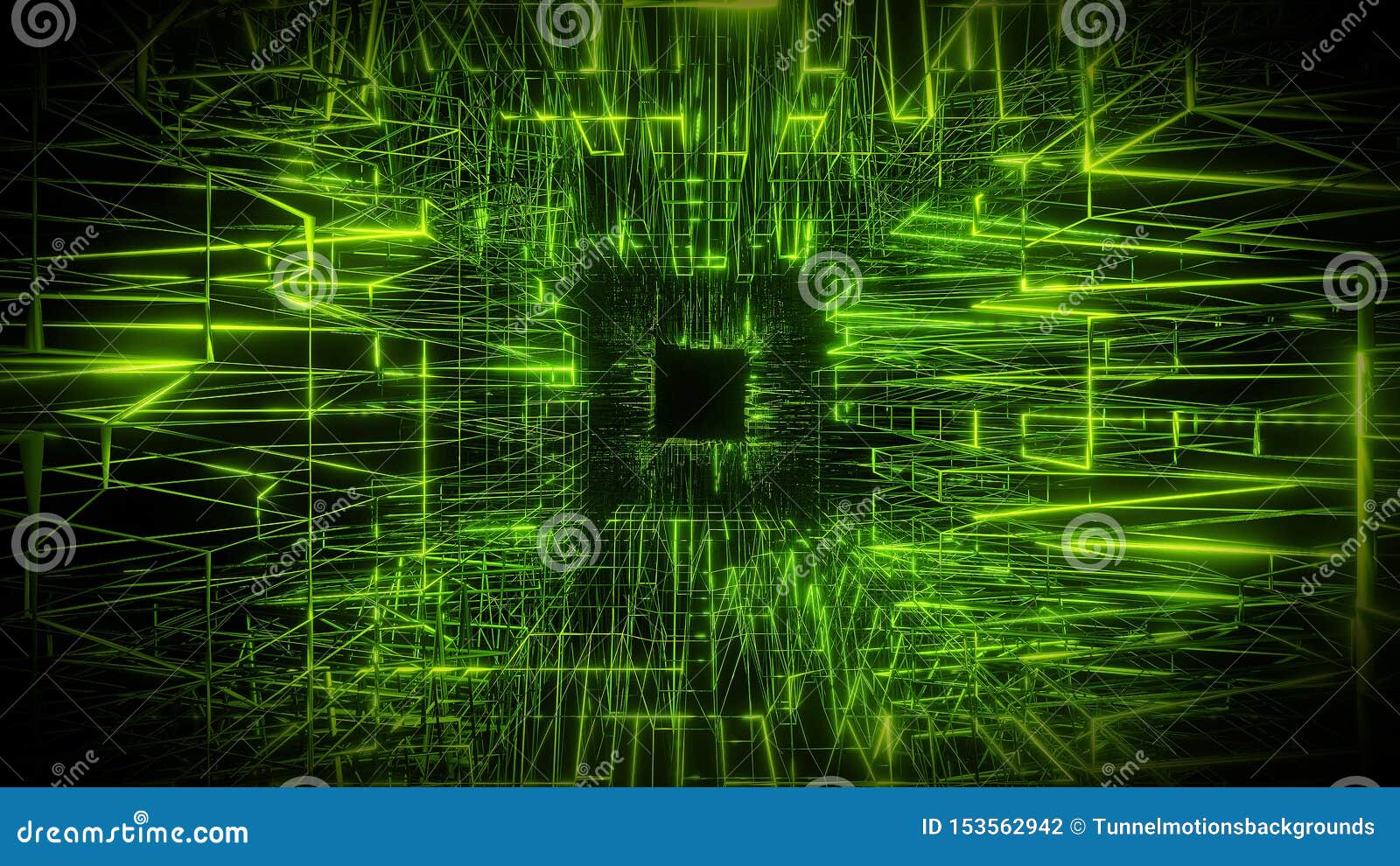 Green Wireframe Visual Design Background 3d Rendering Stock ...