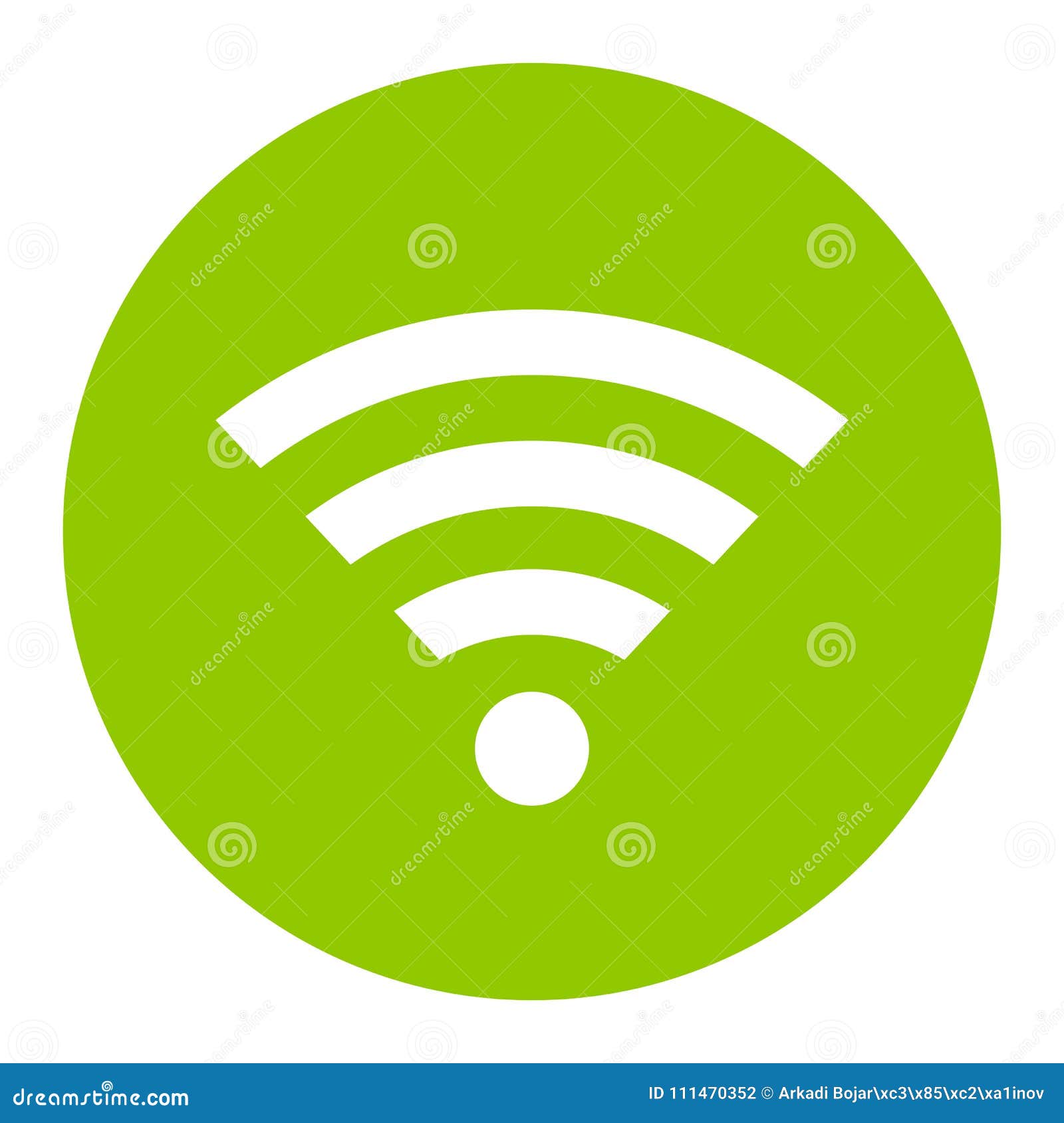 Green Wireless Abstract. Technology Architecture. Cartoon Vector ...