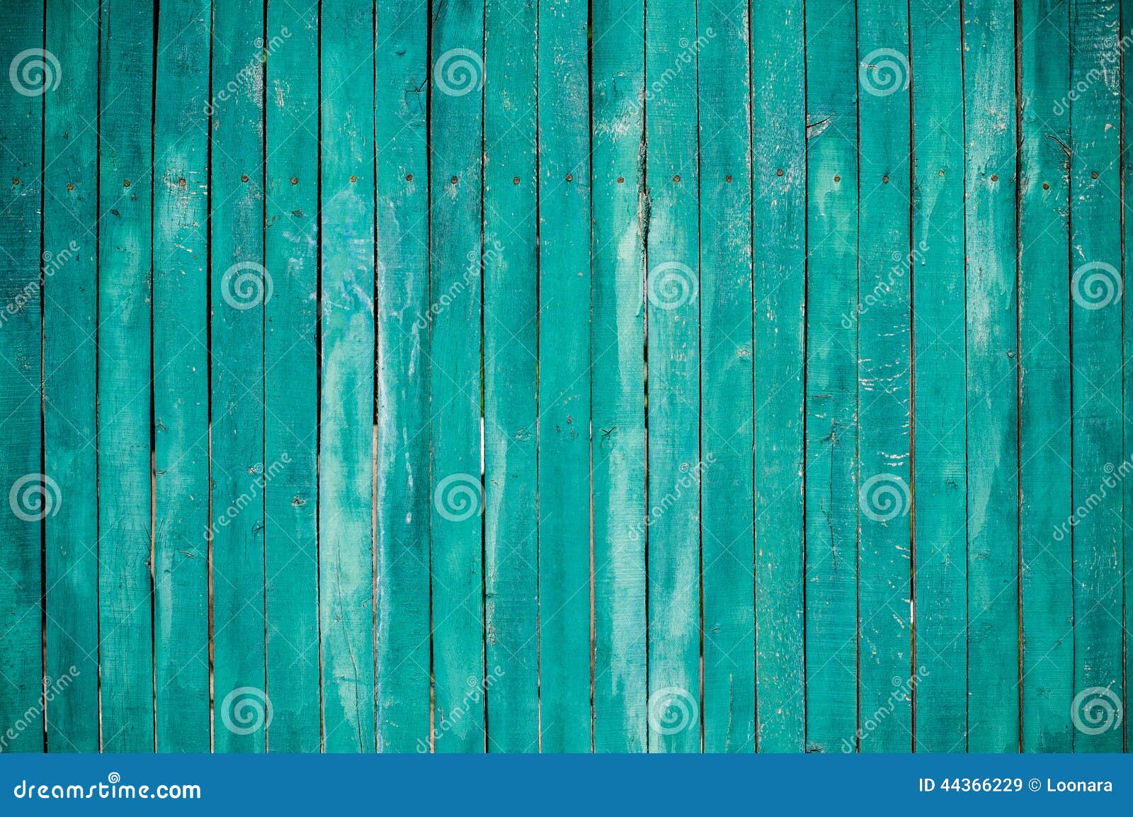Turquoise Distressed Wood Background