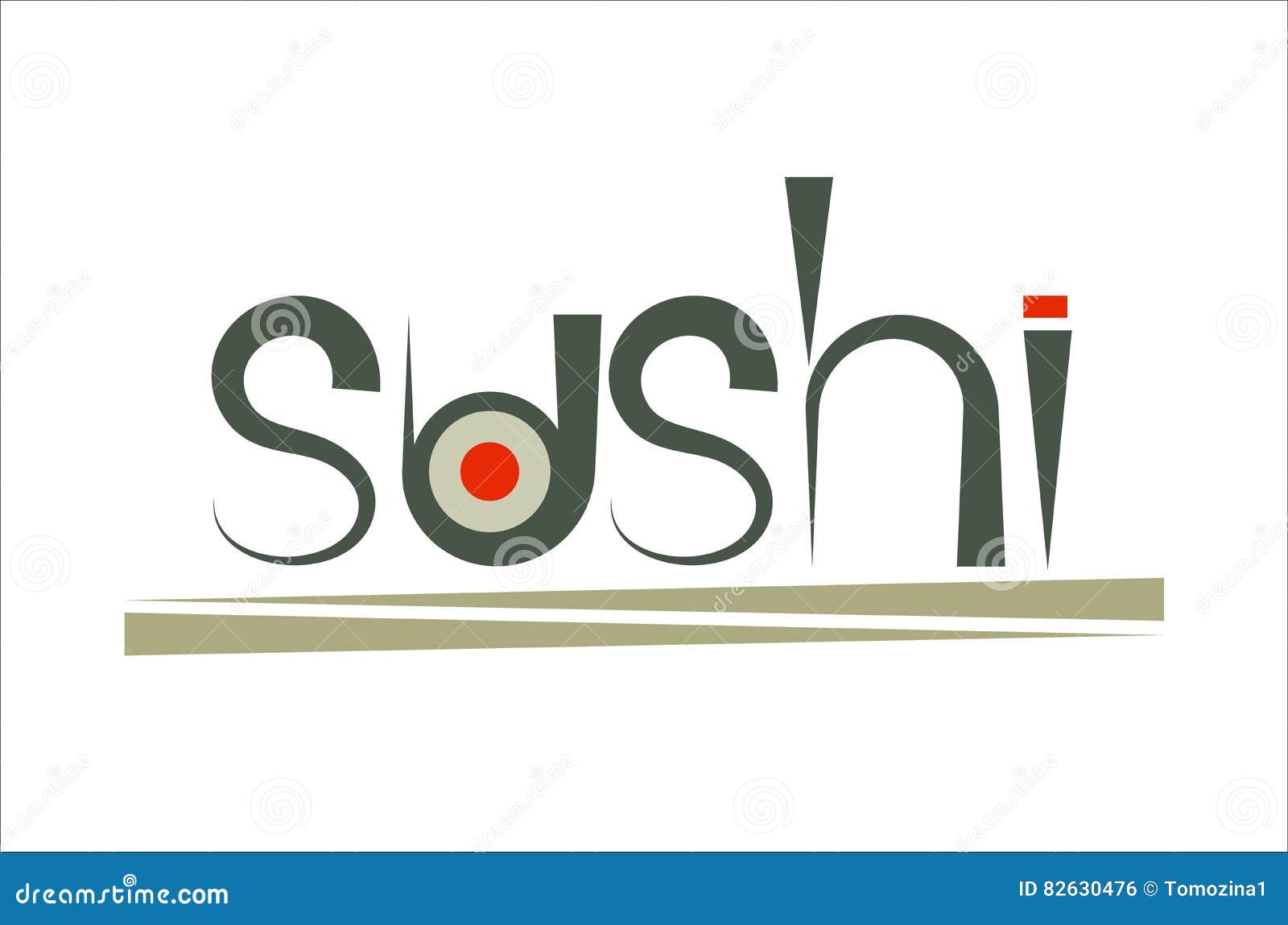 Word SUSHI. Vector Zentangle Object For Coloring | CartoonDealer.com ...