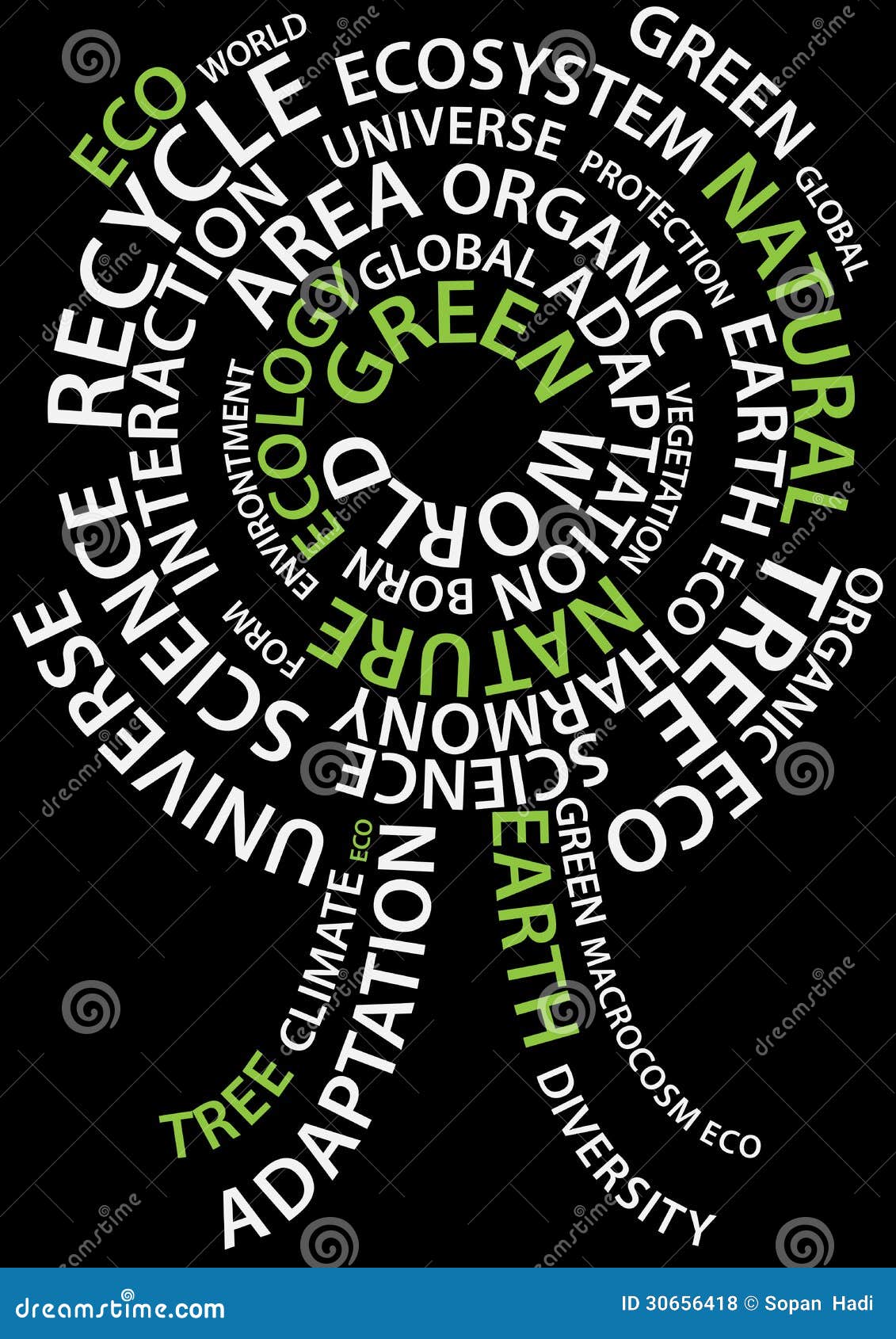 Green Words Concept stock vector. Illustration of alphabet - 30656418