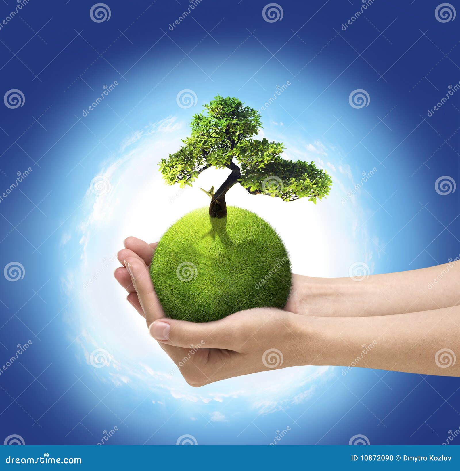 Green world stock illustration. Illustration of female - 10872090
