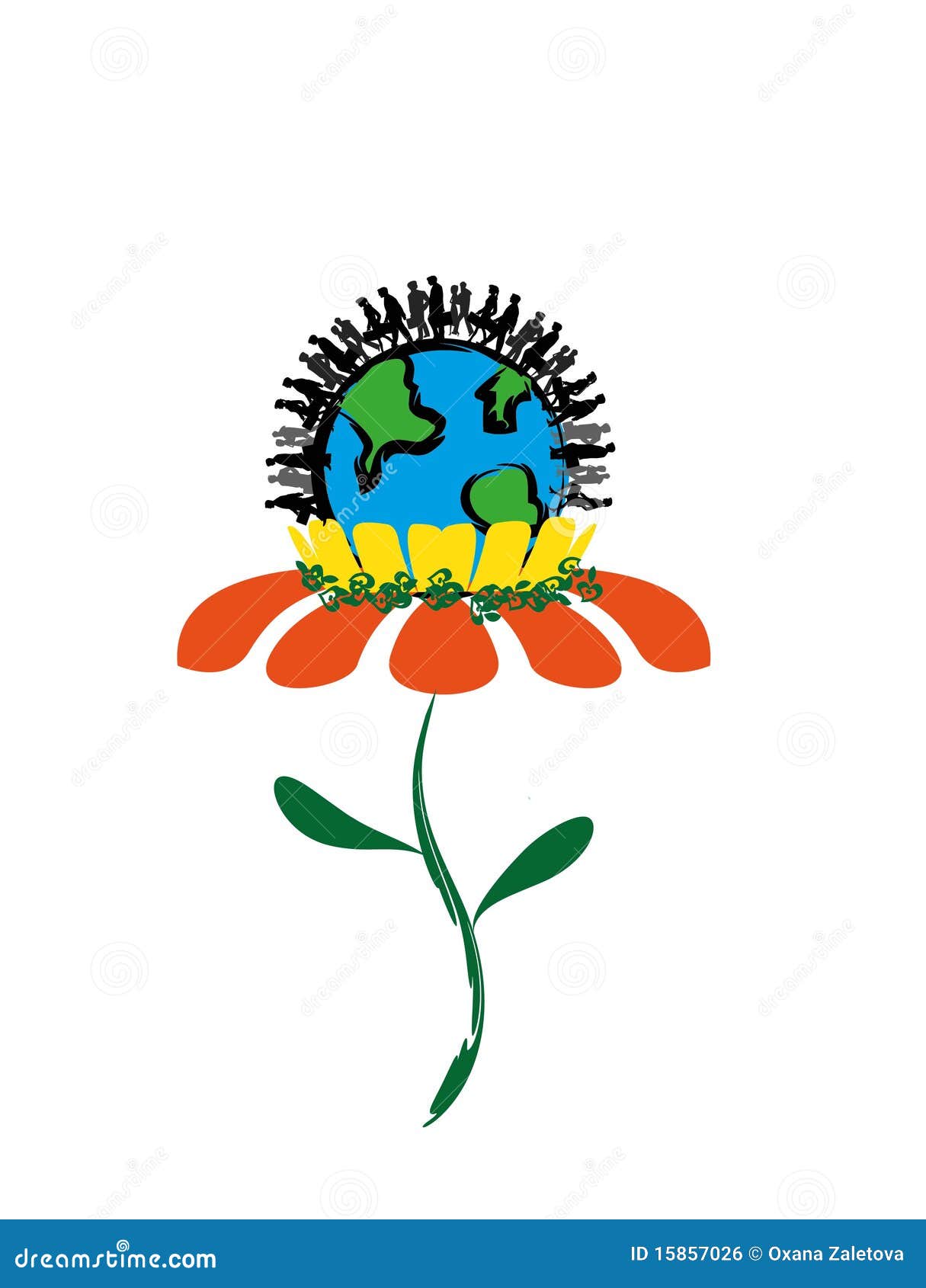 Green world stock vector. Illustration of ideas, organic - 15857026