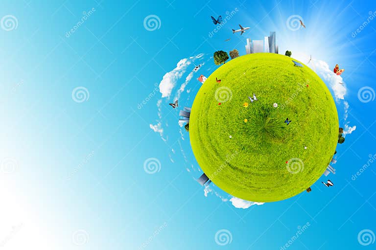 Green world stock image. Image of solar, home, cloud - 19681905