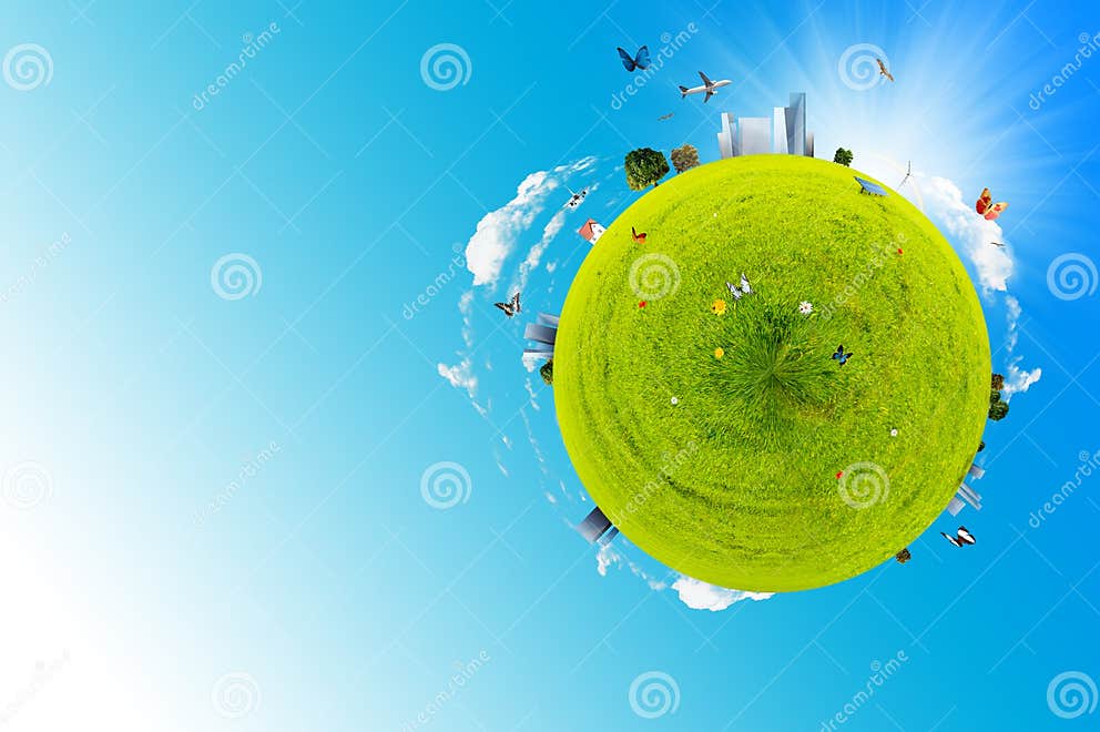 Green world stock image. Image of solar, home, cloud - 19681905
