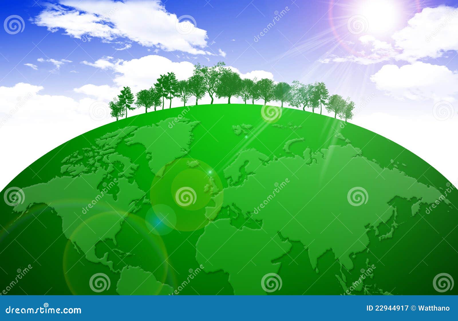 Green World stock illustration. Illustration of organic - 22944917