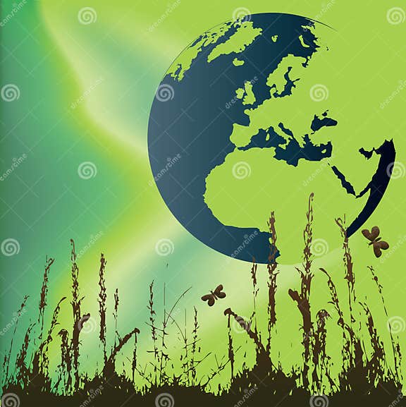 Green World stock vector. Illustration of environmental - 7480746