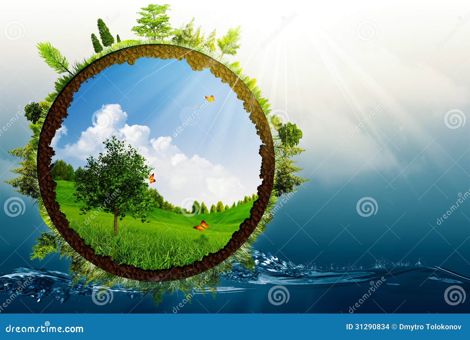 Green World stock illustration. Illustration of color - 31290834