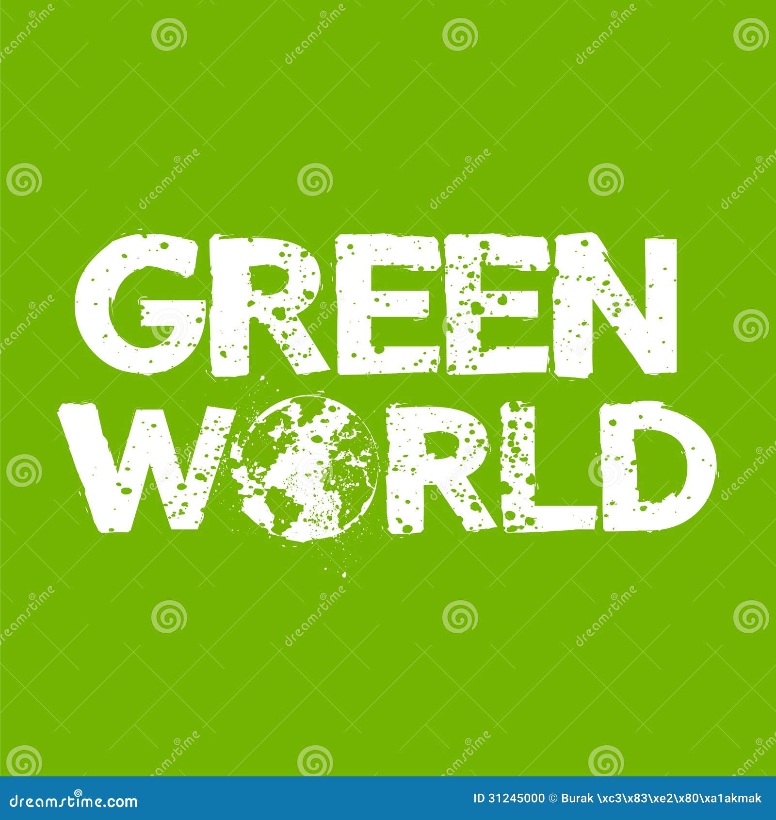 Green World stock vector. Illustration of global, sign - 31245000