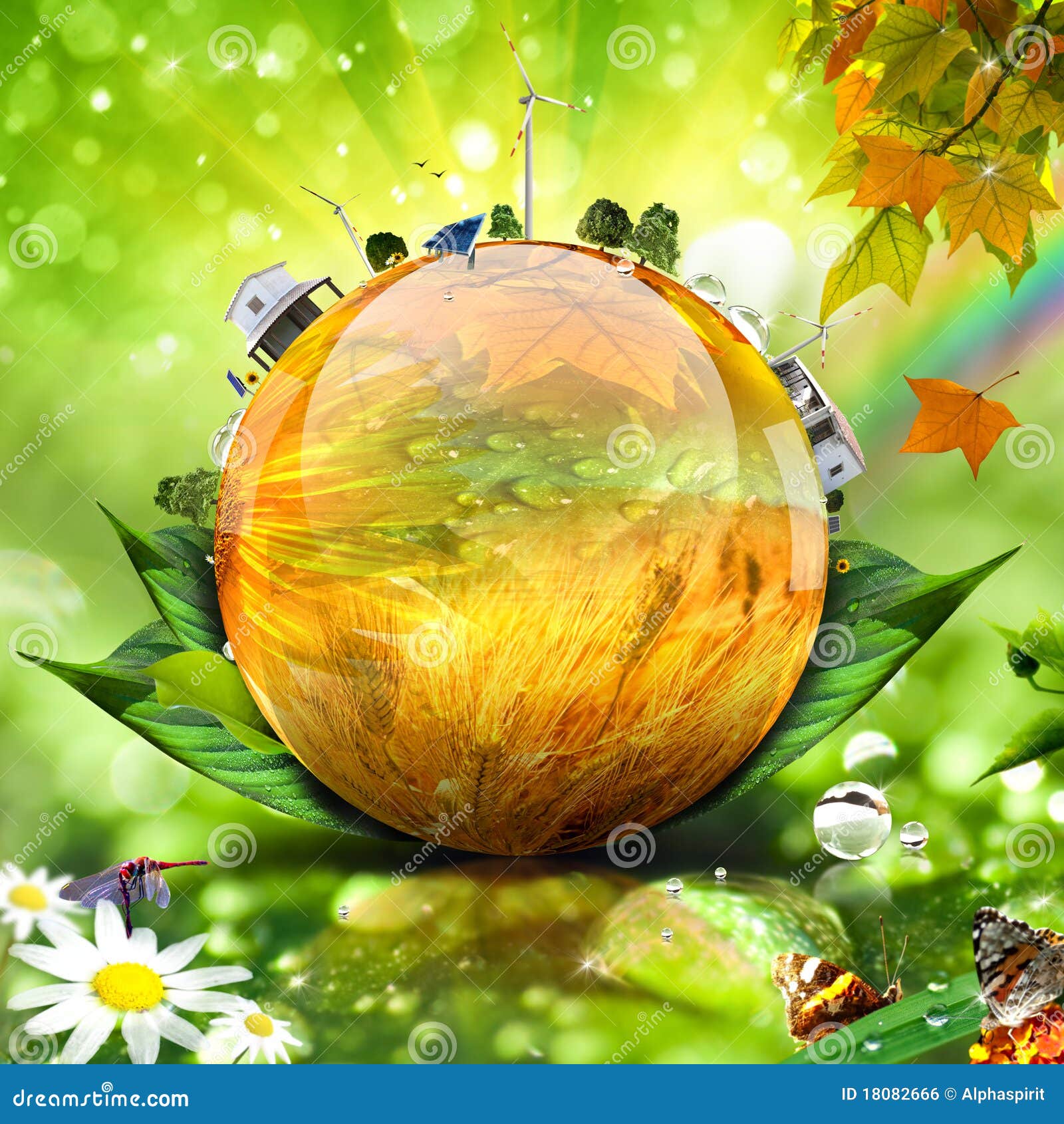 Green world concept stock photo. Image of leaf, alternative - 18082666