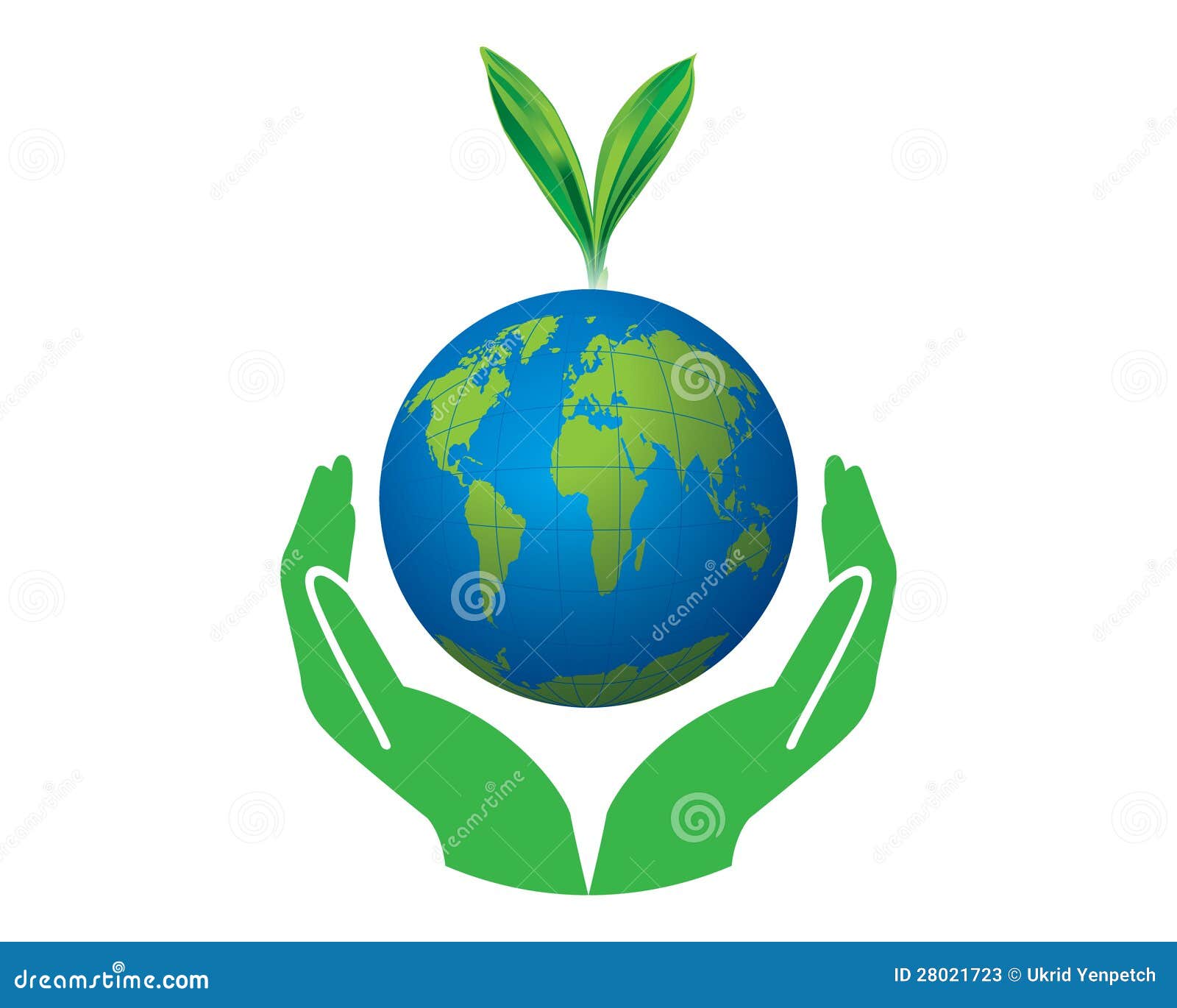 Green world concept vector stock vector. Illustration of conservation ...
