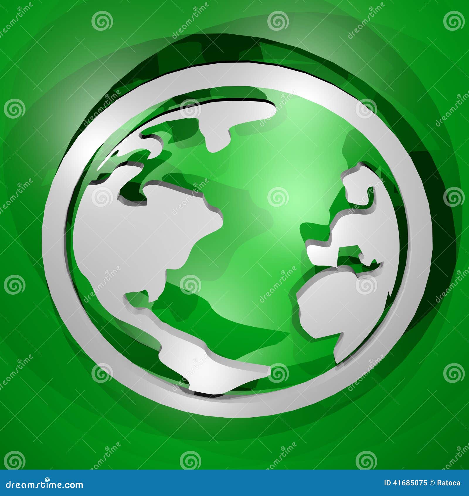 Green world stock illustration. Illustration of edge - 41685075