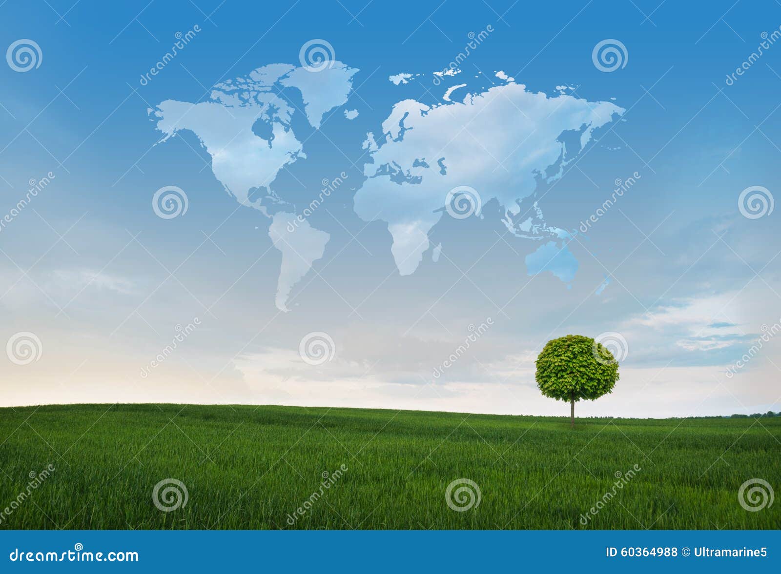Green world stock photo. Image of concepts, beauty, meadow - 60364988