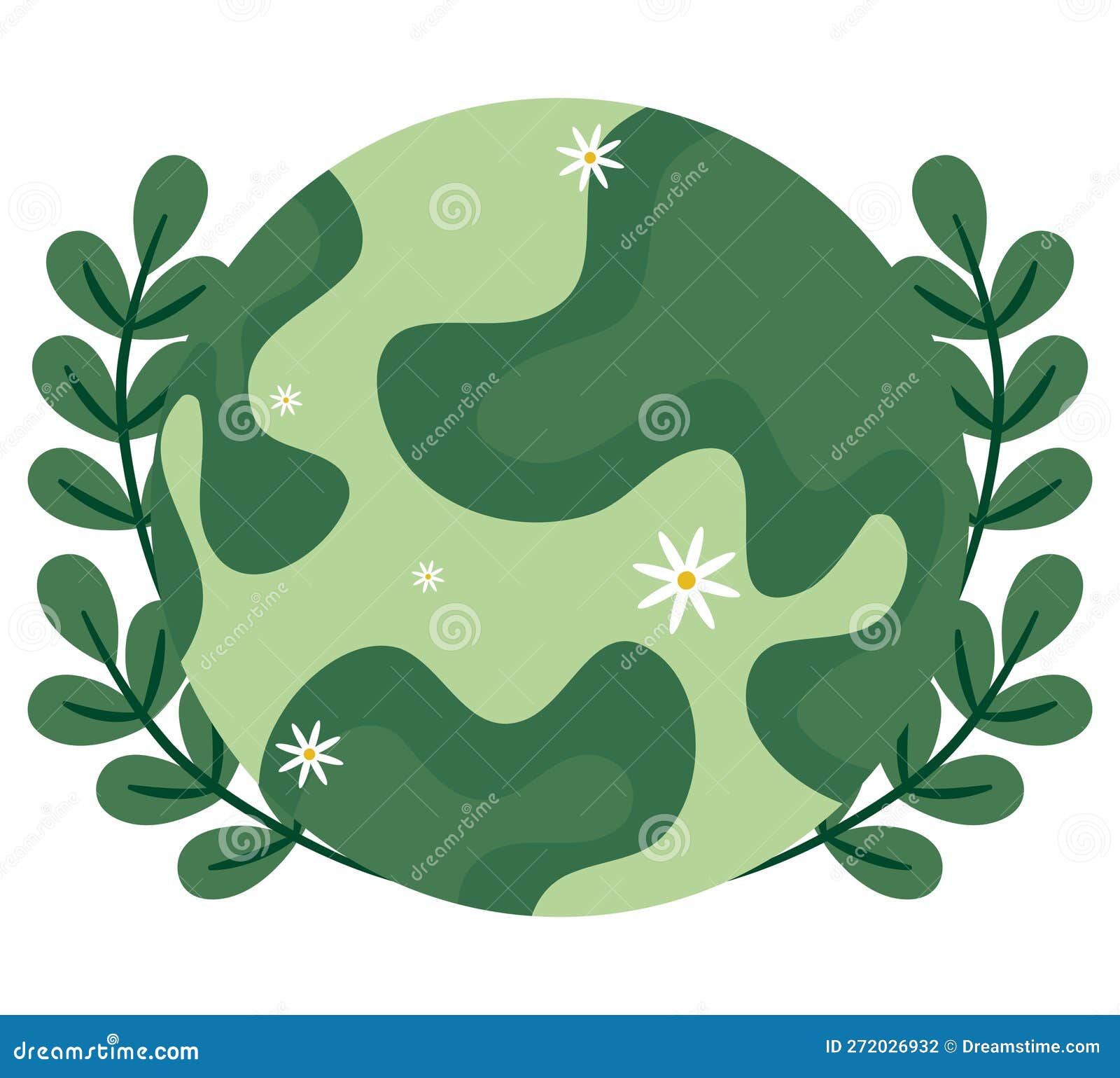 Green world globe stock vector. Illustration of vector - 272026932
