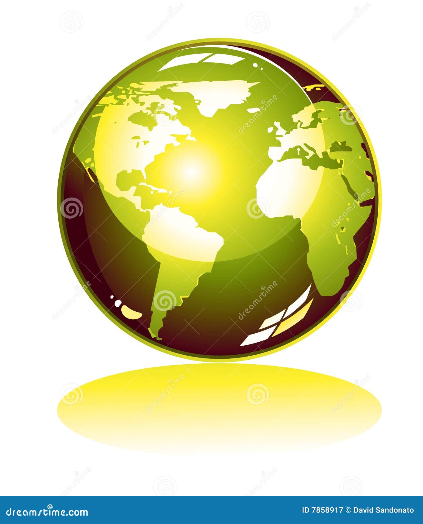 Green world Icon stock illustration. Illustration of business - 7858917