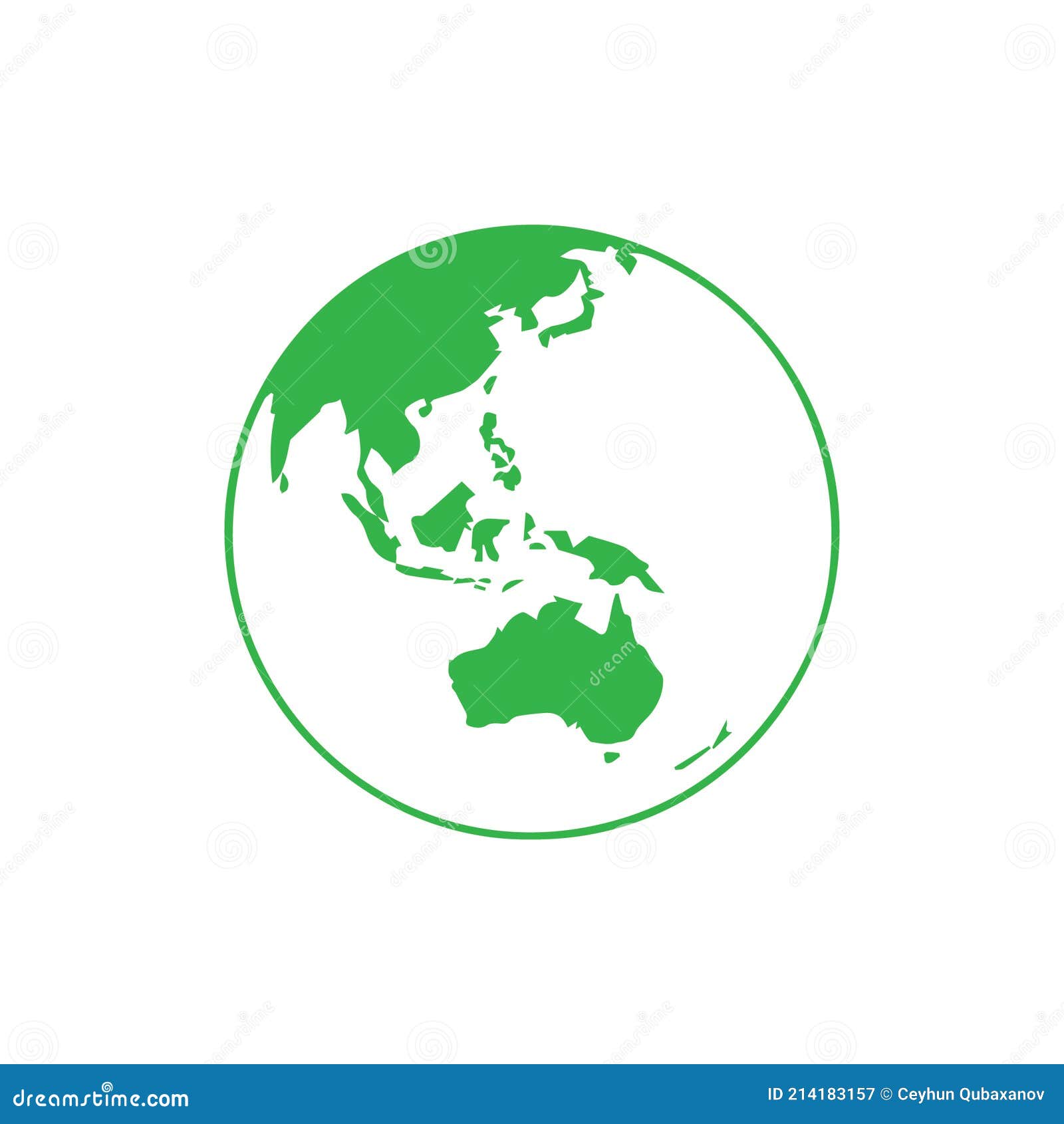 Green World Logo or Icon Design Template Stock Vector - Illustration of ...