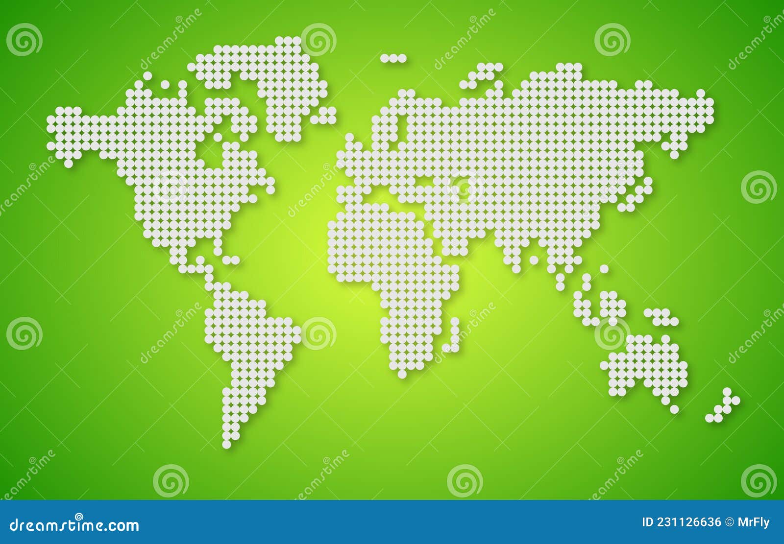 Green World Map Made of Pixels Isolated Vector Illustration Stock ...