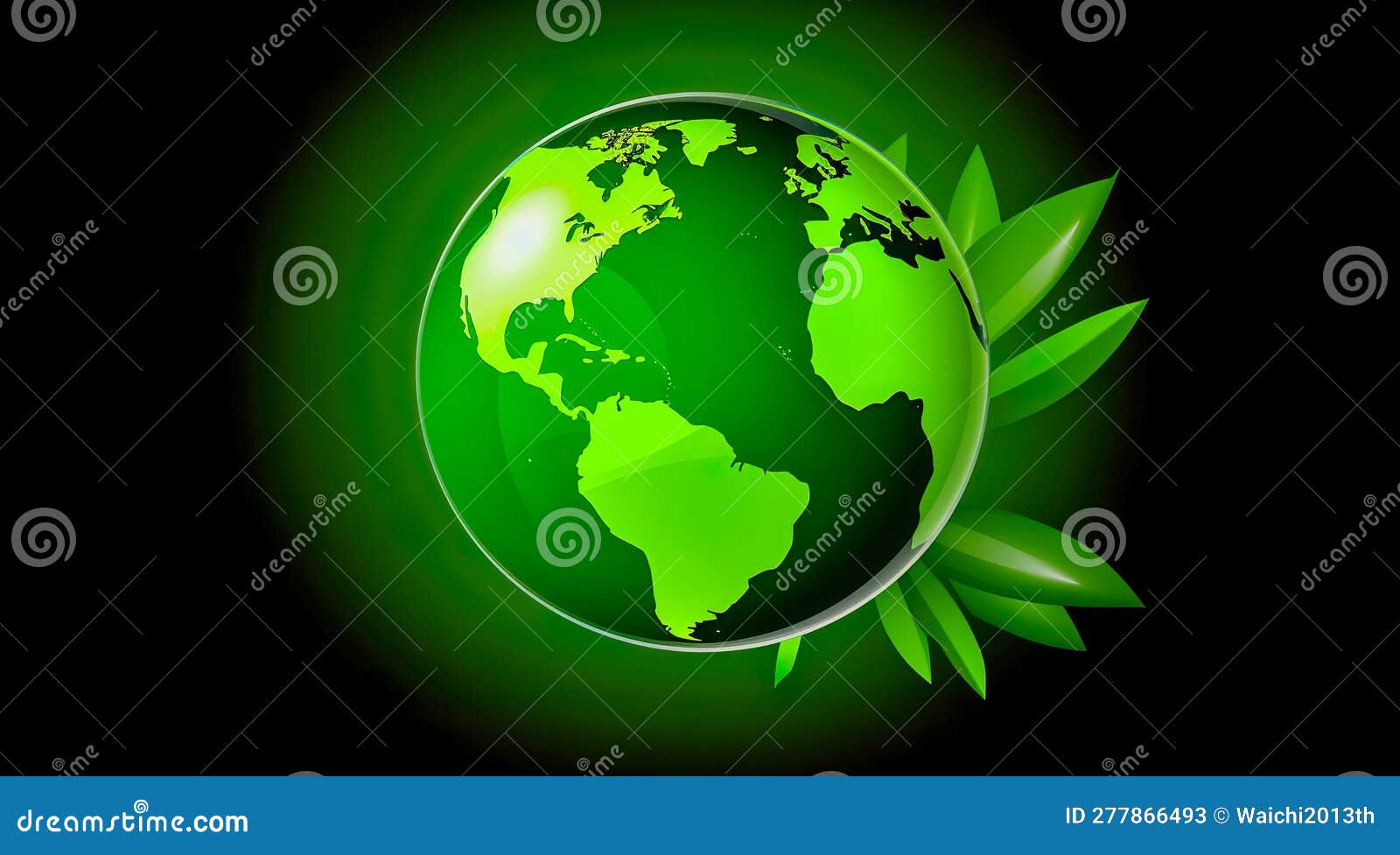 Green World Map. World Map Green Planet Earth Day or Environment Day ...