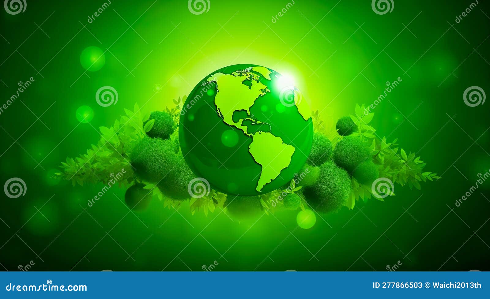 Green World Map. World Map Green Planet Earth Day or Environment Day ...