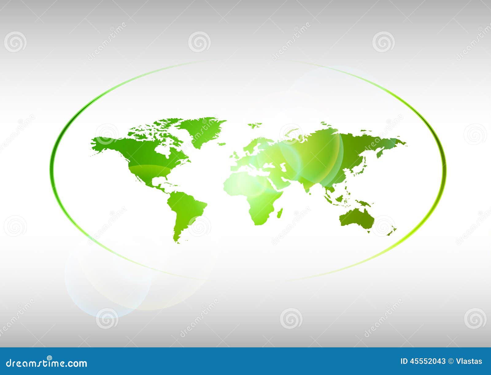 Green World stock vector. Illustration of science, planet - 45552043