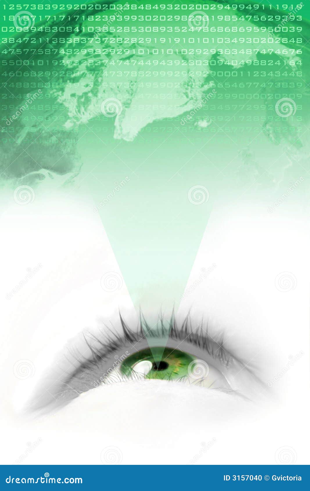 Green world vision stock illustration. Illustration of numbers - 3157040