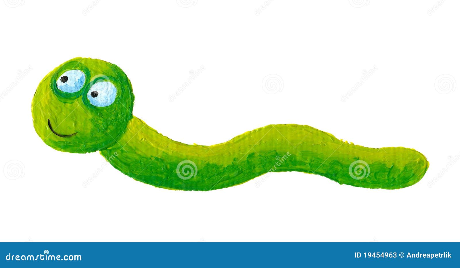 Green Worm .Clip-art Vector Illustration | CartoonDealer.com #25573920