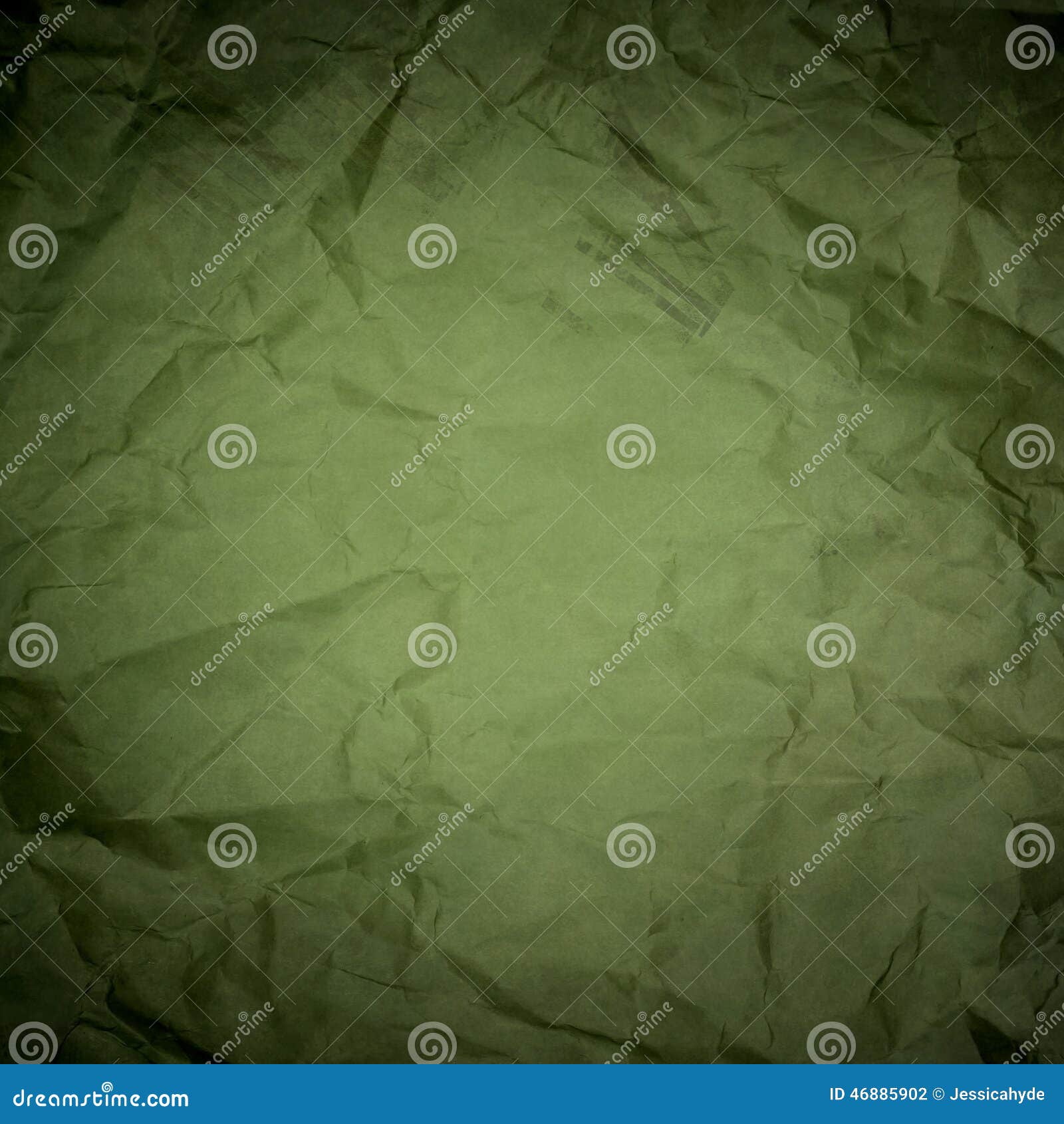 Green Wrinkled Paper Texture Stock Photo - Image of dark, grid: 46885902