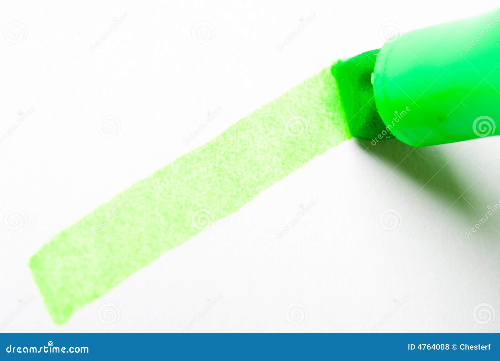 Green Writing Textmarker Closeup Stock Photo - Image of emphasize ...