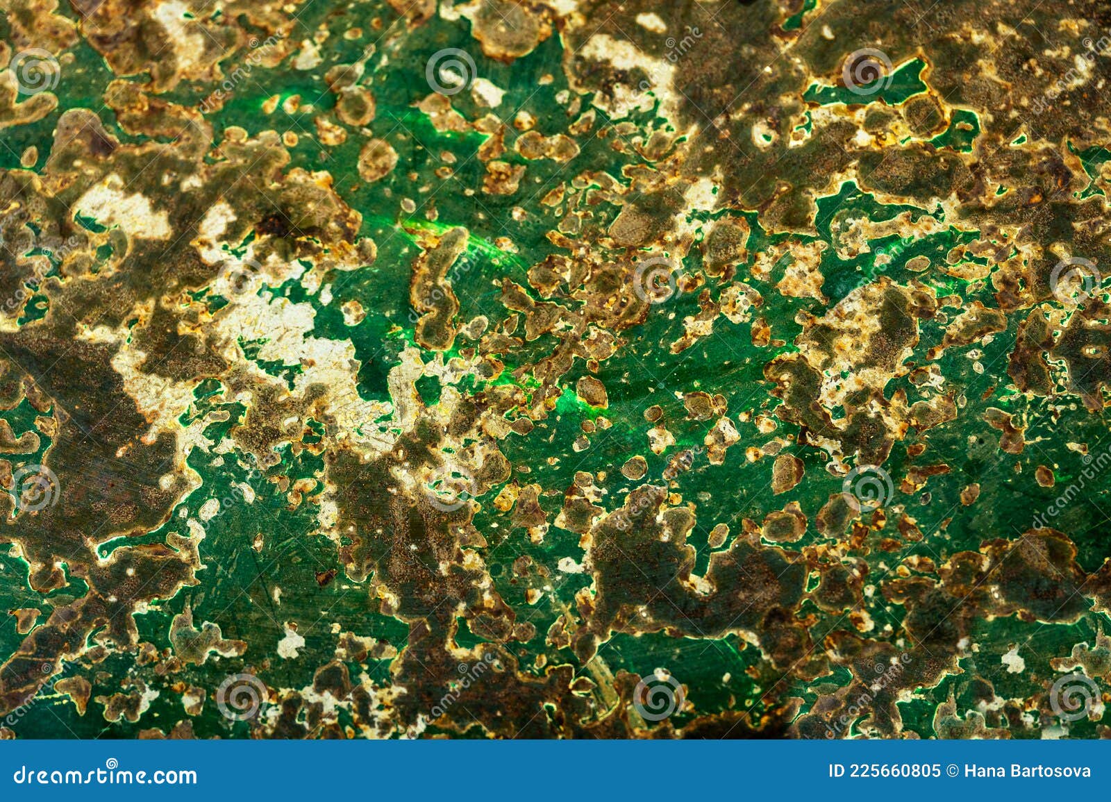 Green and Yellow Abstract Pattern, Fleck and Rust on Metallic Surface ...