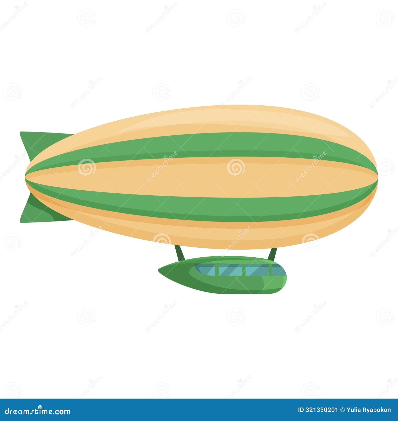 Big Zeppelin Green Dirigible Flying With Gondola Cartoon Vector ... Big Zeppelin Green Dirigible Flying With Gondola Cartoon Vector ...