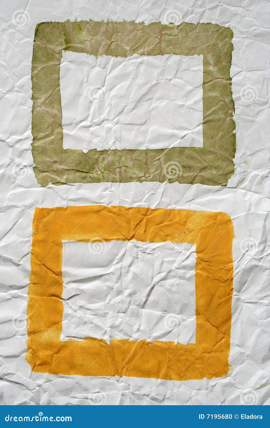 Green and Yellow Colors Painted Frames Stock Photo - Image of creative ...