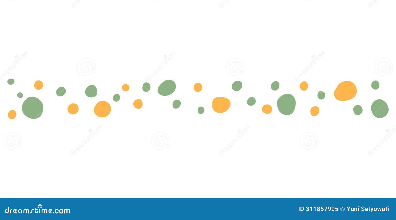 Cute Pastel Border Frame Element Decoration Vector Illustration Stock ...