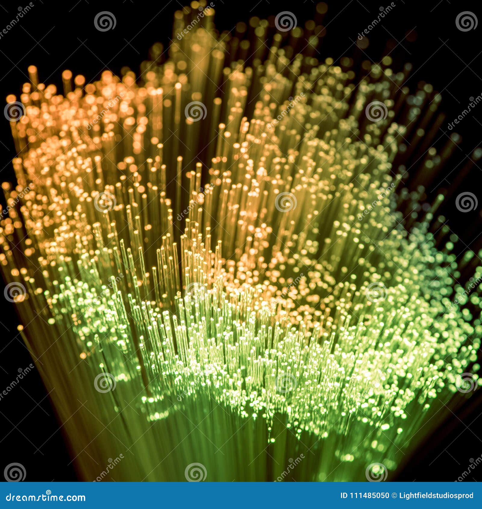 Green and Yellow Fiber Optics Texture Stock Photo - Image of data, blur ...