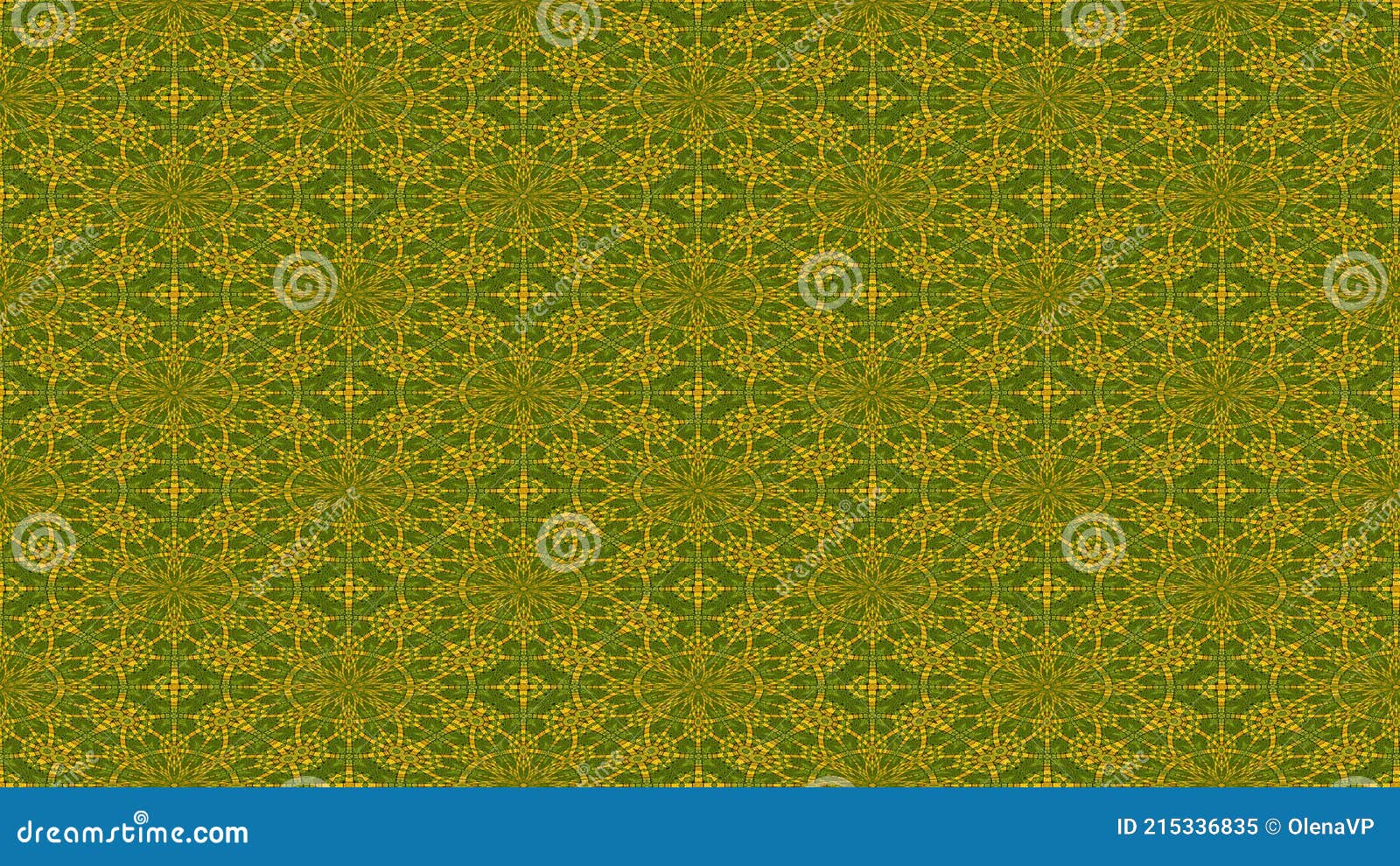 Green and Yellow Geometric Pattern Stock Illustration - Illustration of ...