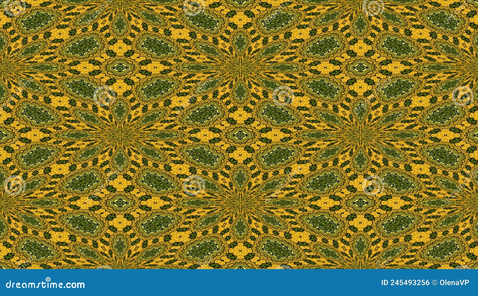 Green and Yellow Geometric Pattern Stock Illustration - Illustration of ...