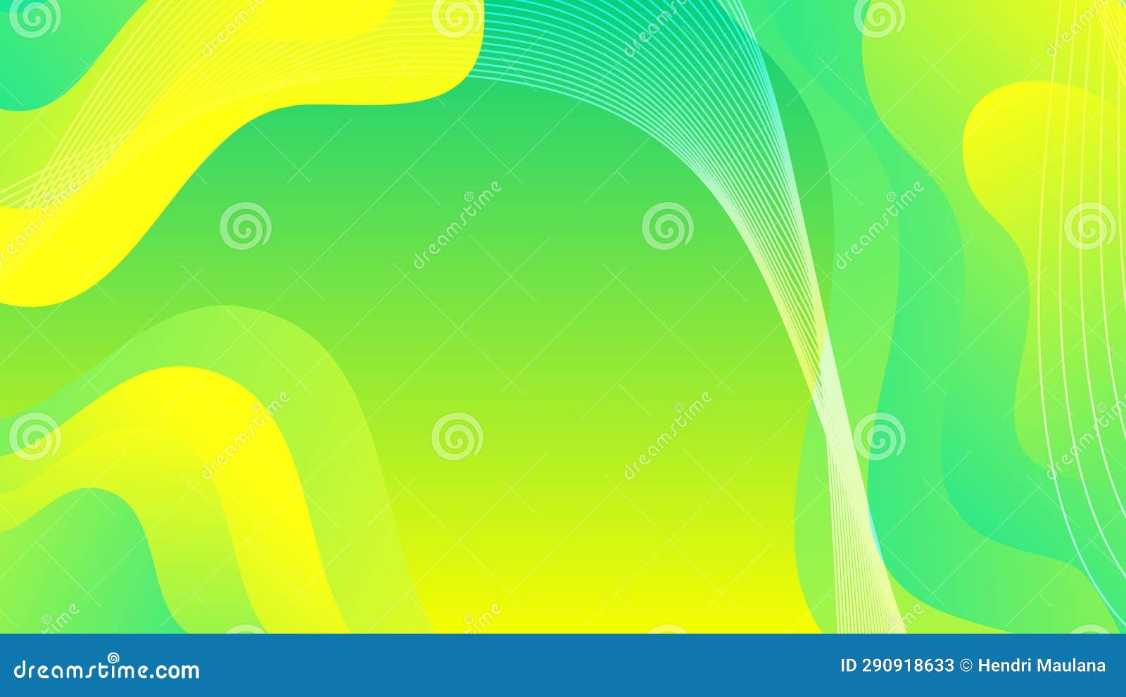 Green and Yellow Gradient Fluid Wave Abstract Background Stock ...