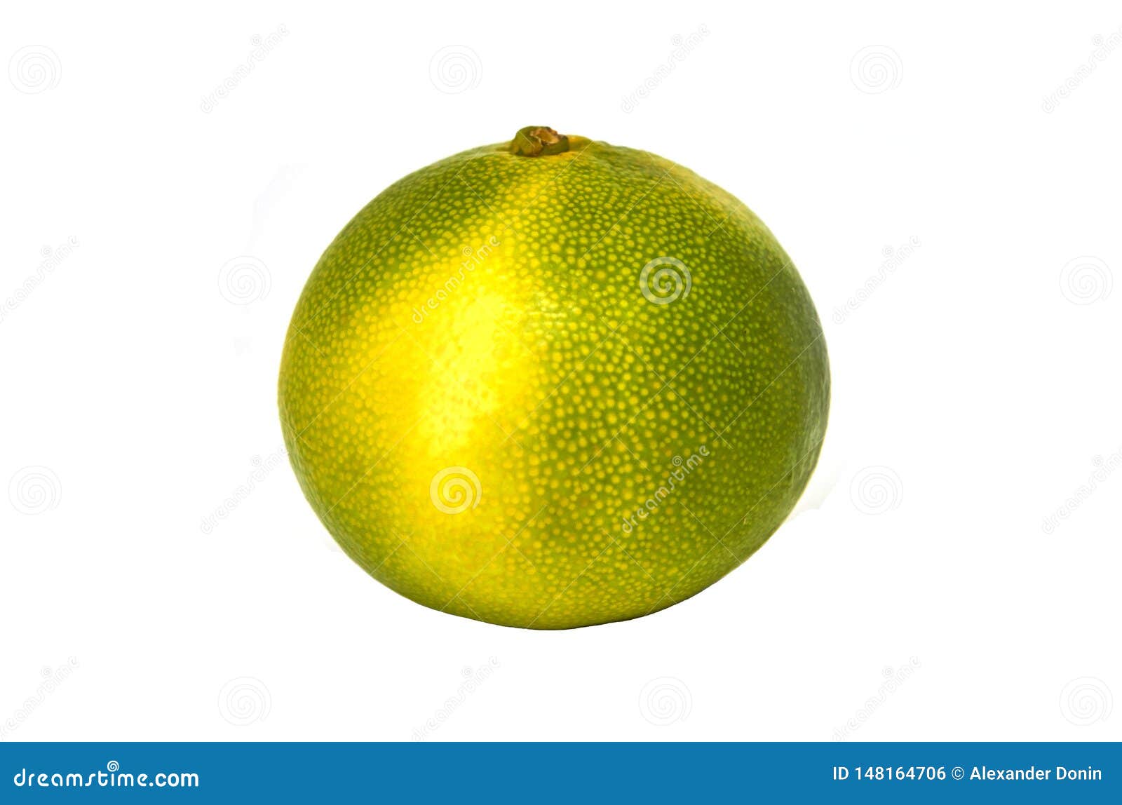 Green Yellow Mandarin Isolated Stock Photo - Image of isolated, fruit ...