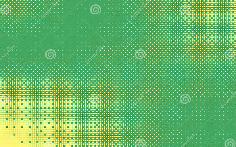Green and Yellow Radial Bitmap Texture, Abstract Halftone Pattern ...