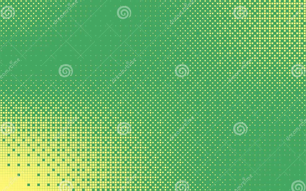 Green and Yellow Radial Bitmap Texture, Abstract Halftone Pattern ...