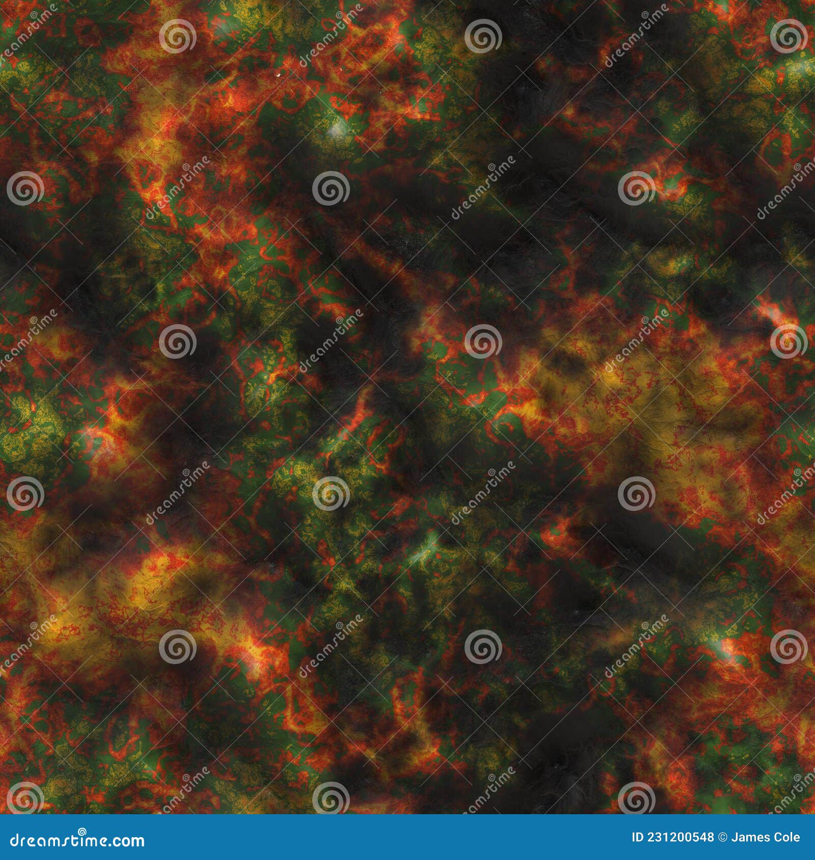 Radioactive Toxic Waste 3D Illustration Seamless Tile Pattern Stock ...