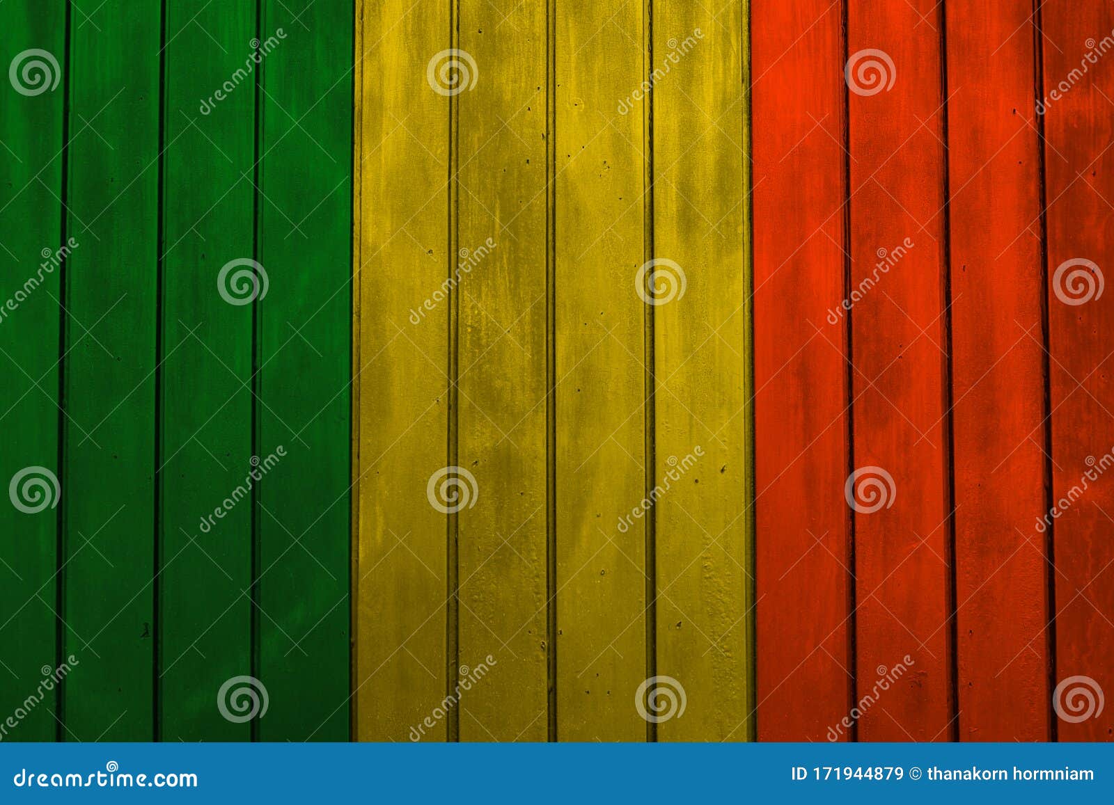 Green Yellow Red Reggae Background on Wood Wall Texture Stock Image ...