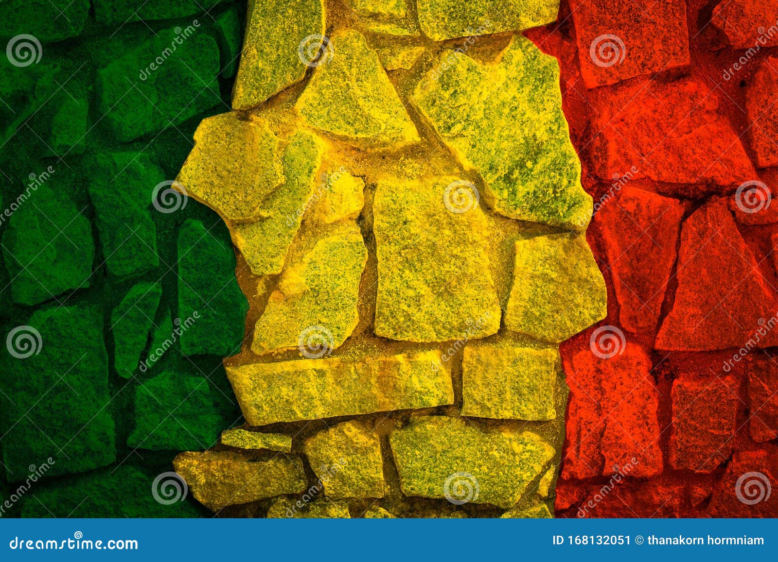 Green Yellow Red on Rock Stone Texture,reggae Background Stock Image ...