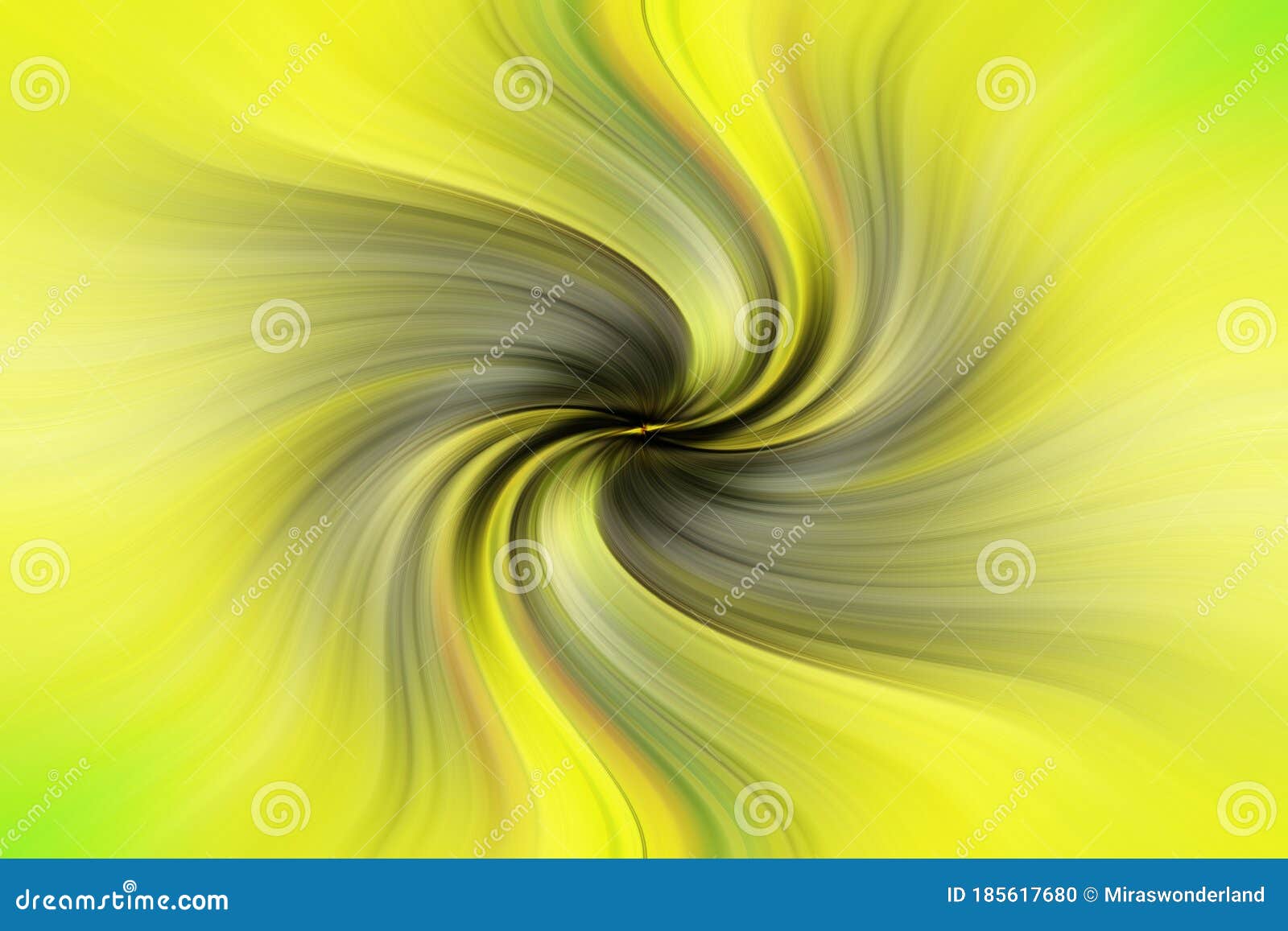 Green and Yellow Twirl Spiral Effect As a Colorful Decorative Pattern ...