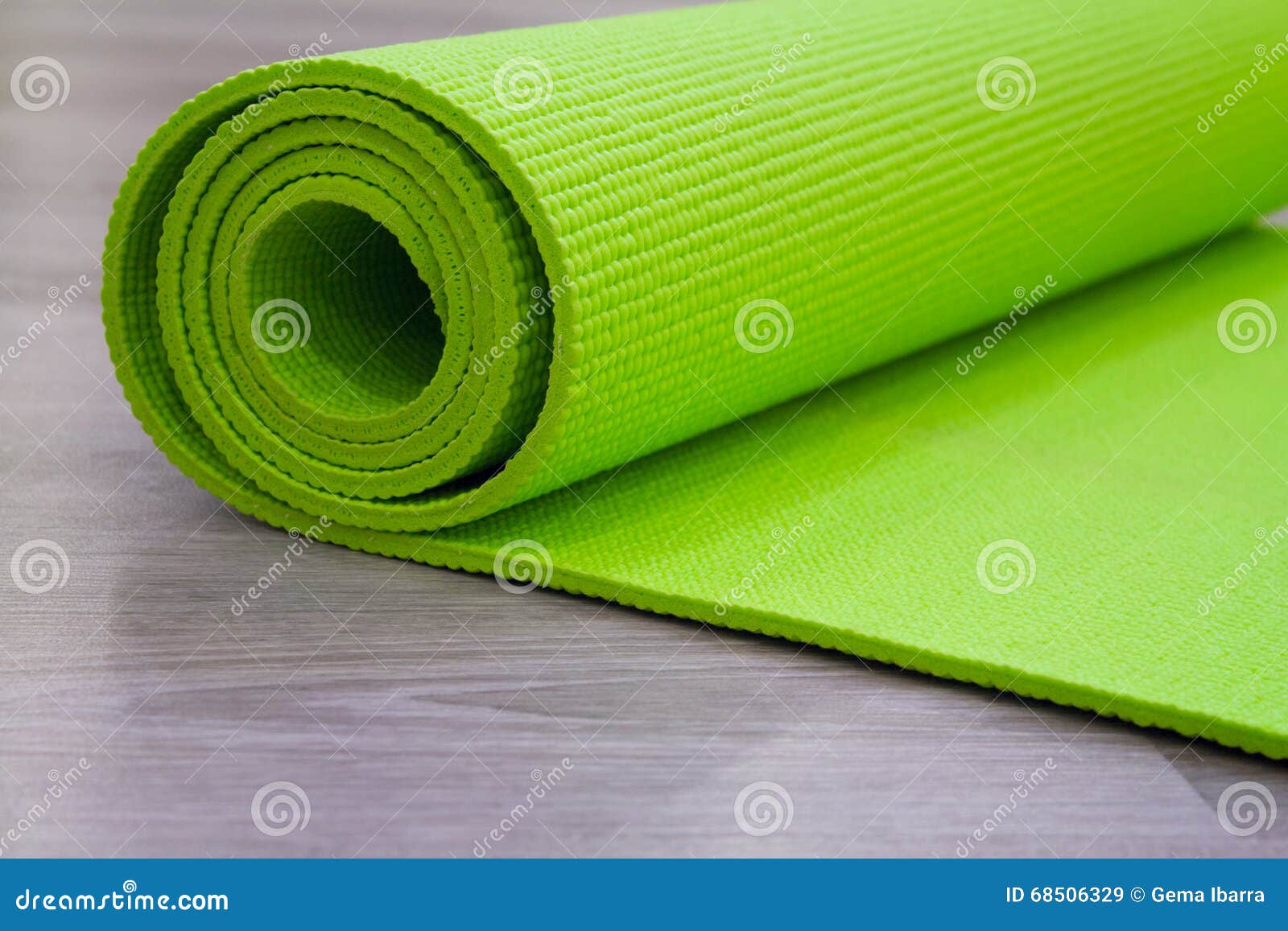 Green yoga mat stock image. Image of green, white, fitness - 68506329