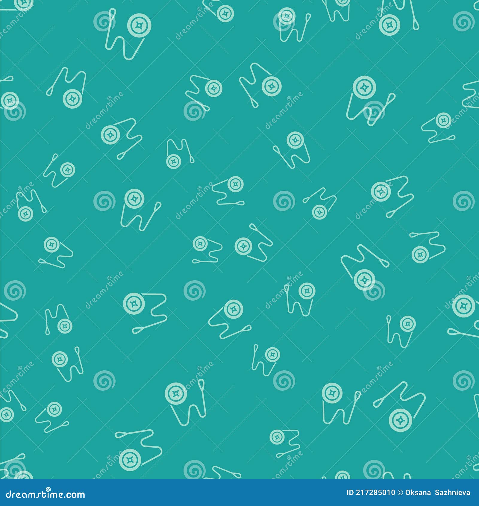 Green Yoyo Toy Icon Isolated Seamless Pattern on Green Background ...