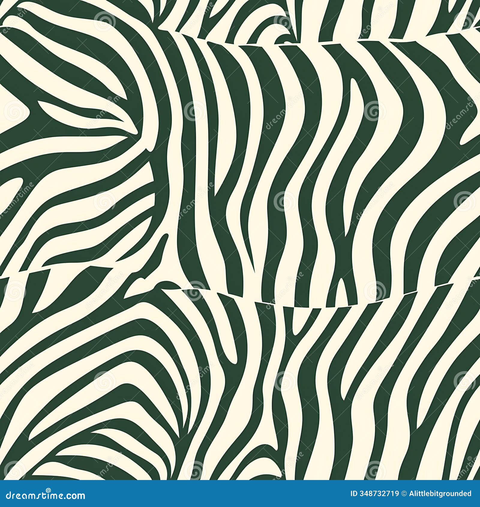 Green Zebra Pattern Seamless Tile Stock Illustration - Illustration of ...