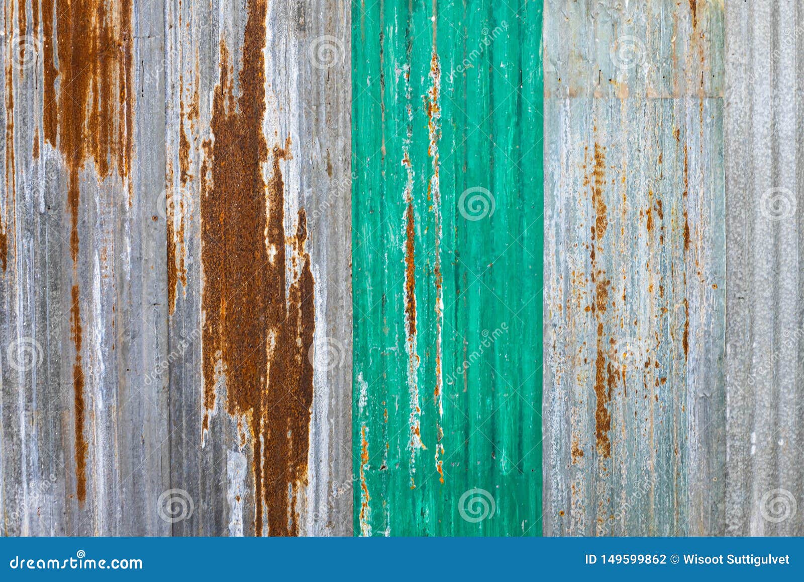 Texture of Old Zinc Surface Galvanized Rust Stock Photo - Image of ...