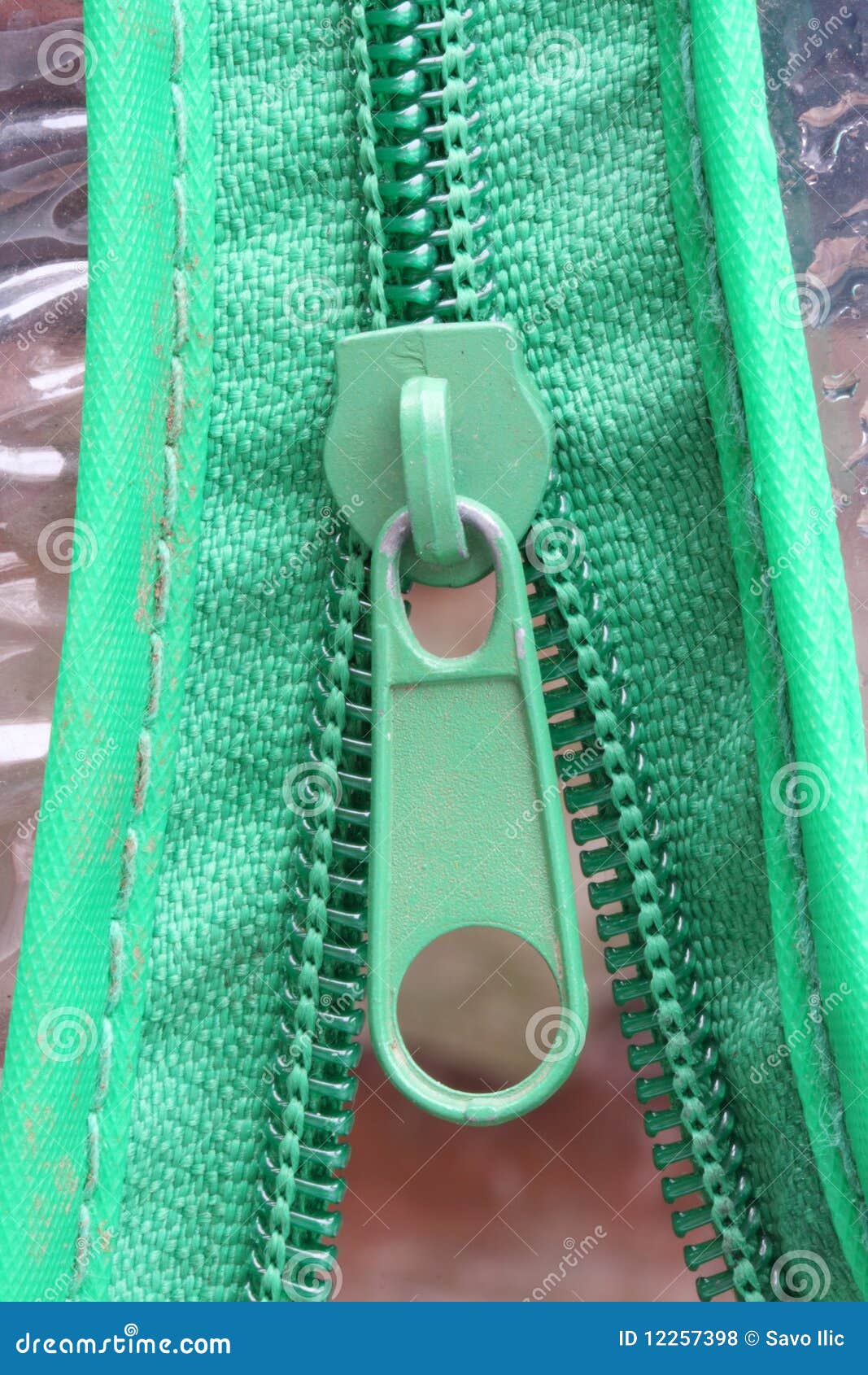 Green zip stock photo. Image of clothing, texture, green - 12257398