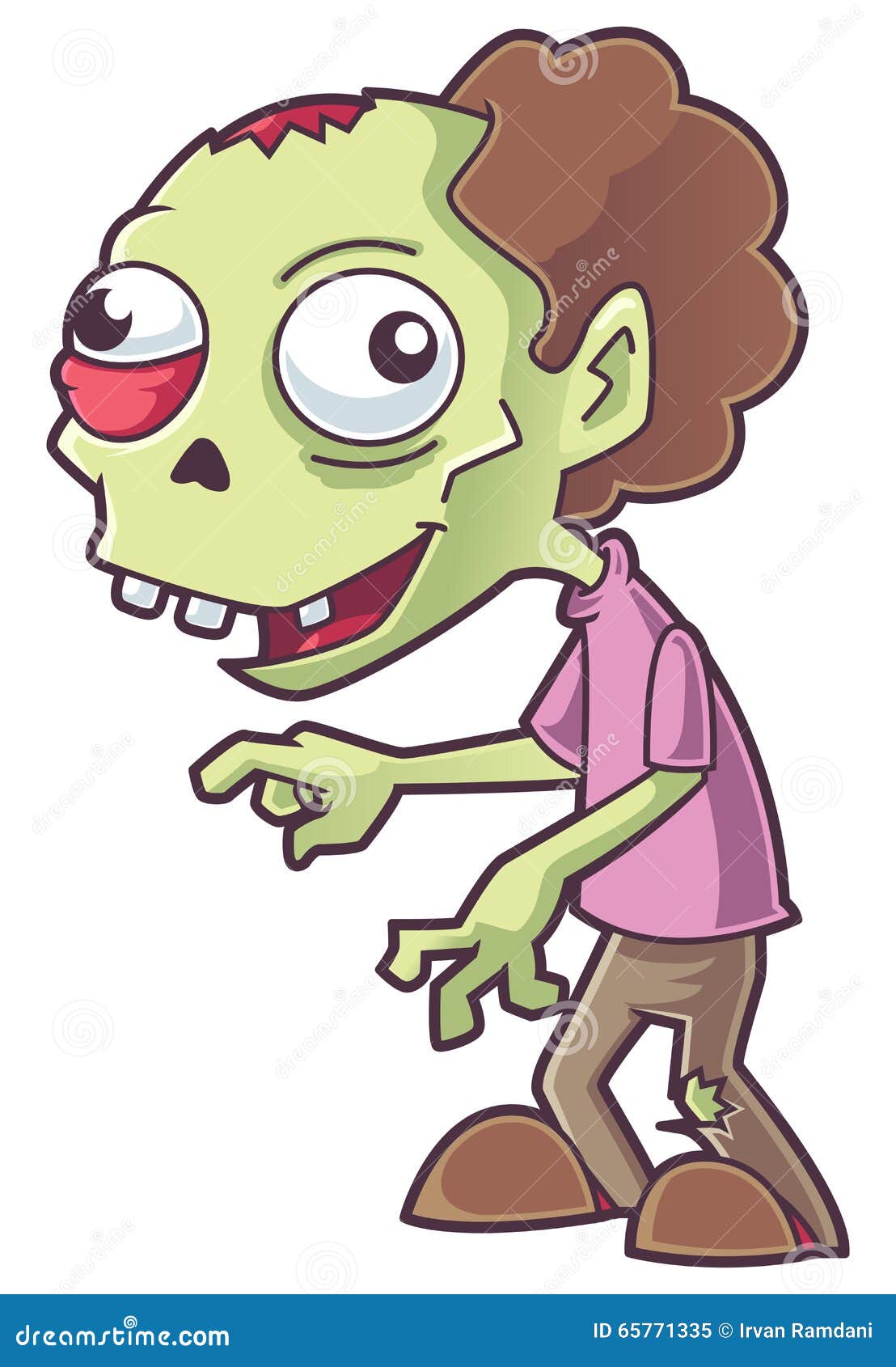 Green Zombie Cartoon | CartoonDealer.com #65771335