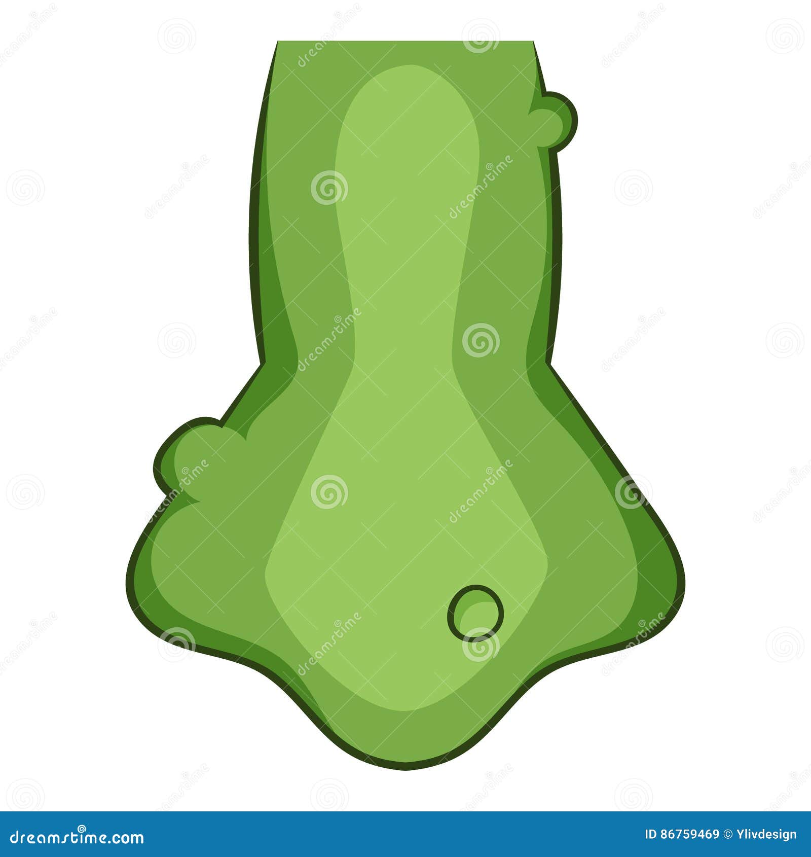 Nose Of Zombie Icon, Cartoon Style | CartoonDealer.com #86759517